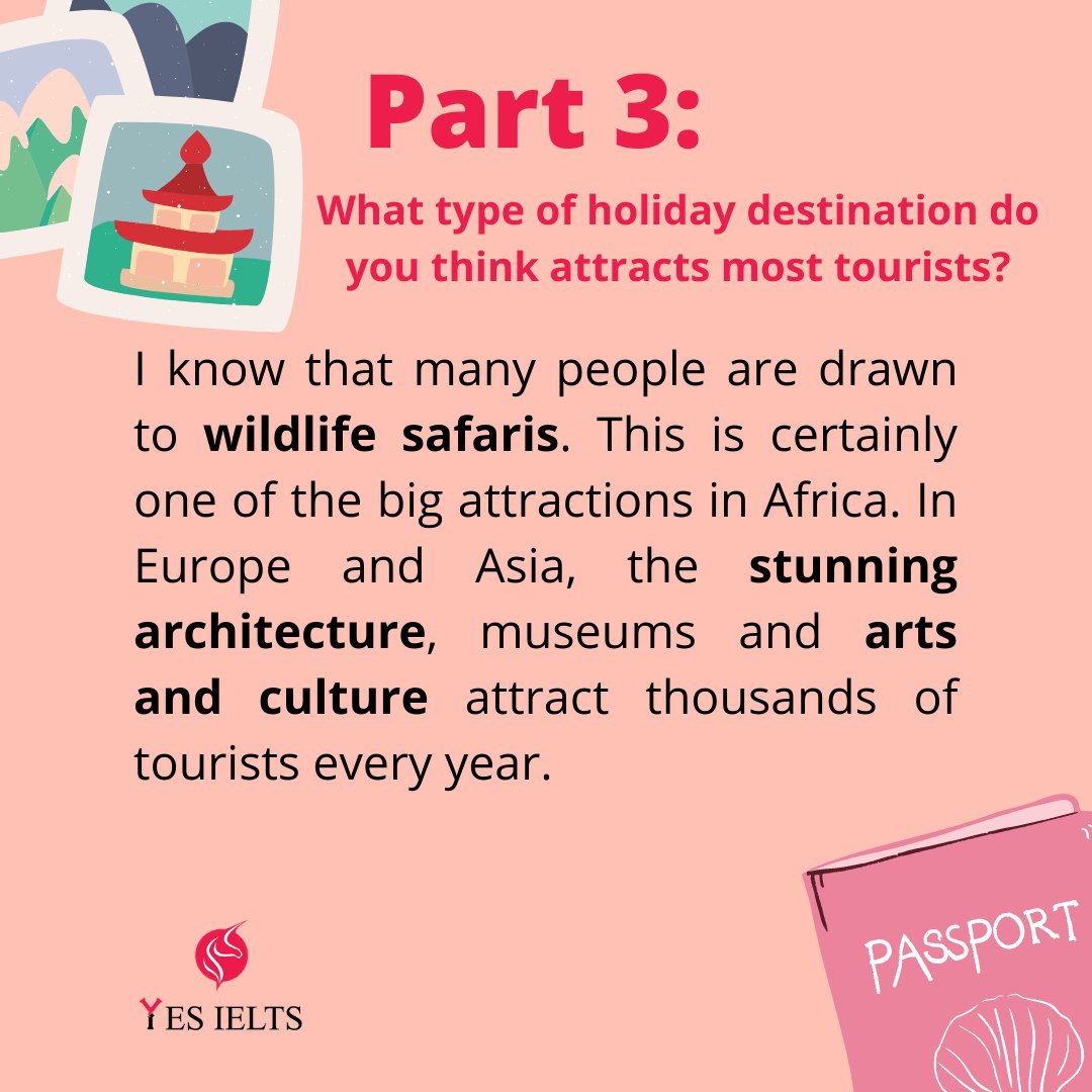 IELTS Speaking-Chủ đề Travel - Trung Tâm Luyện Thi IELTS Online YES IELTS