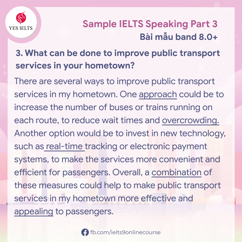 SAMPLE SPEAKING PART 3 BAND 8.0+. TOPIC KHÓ CÓ YES IELTS LO - Trung Tâm ...